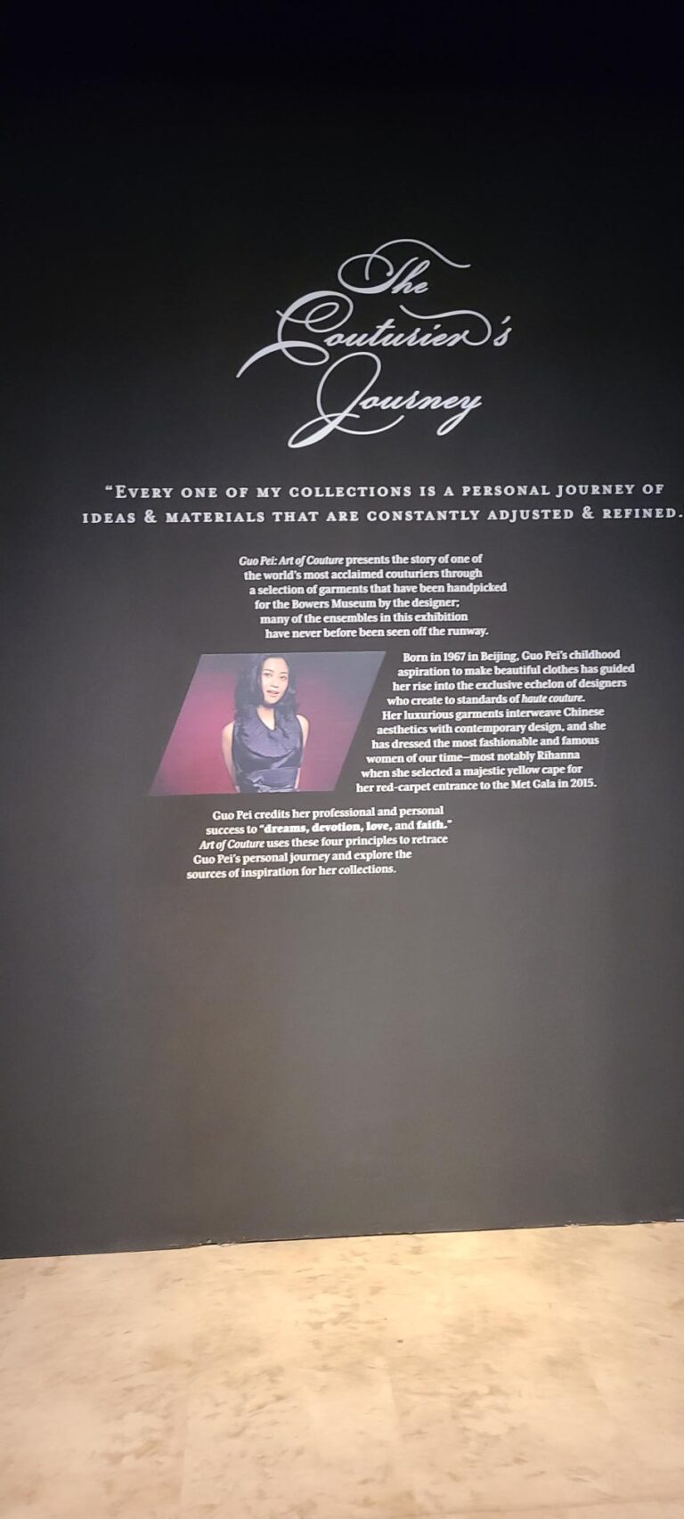 Cindy and Vaune School Registration is Now OPEN! and Guo Pei Exhibit ...