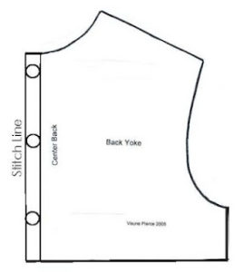 Buttons and Back Yoke Tutorial - Vaune.com